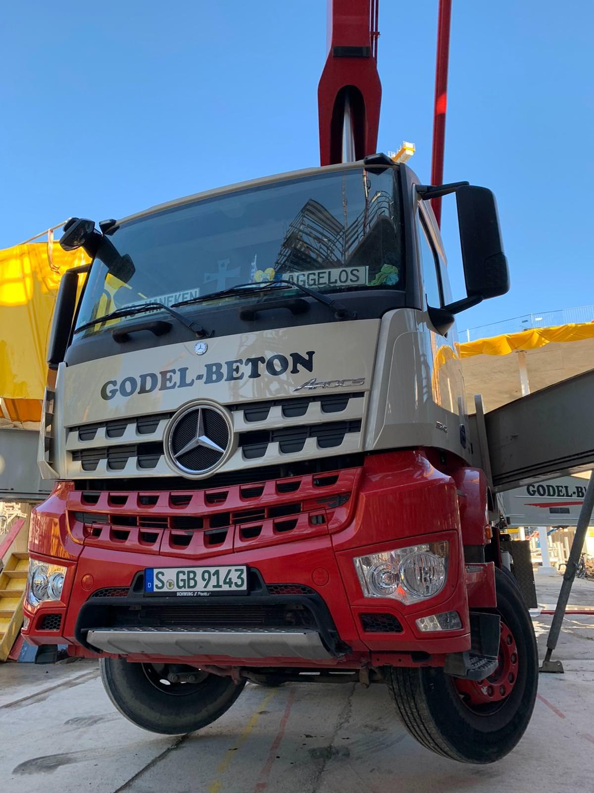 Betonage Kelchstützen, Bodenplatte Mai 2020 – Godel-Beton